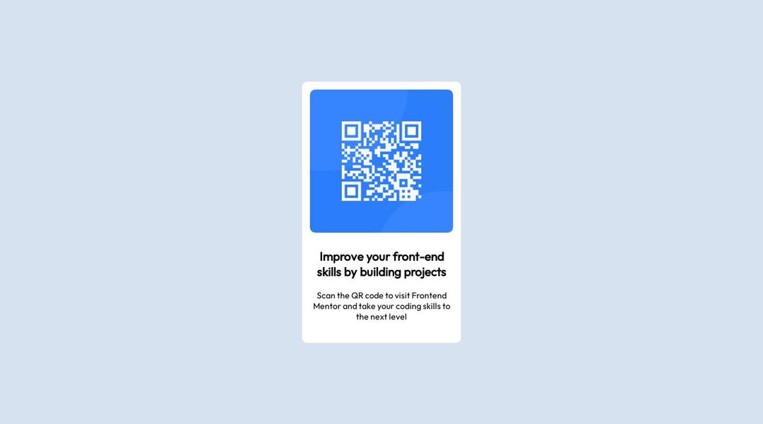 Frontend Mentor | QR code using HTML, CSS coding challenge solution