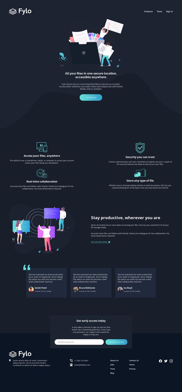 Frontend Mentor | My basic solution to fily dark theme challenge using basic css coding ...