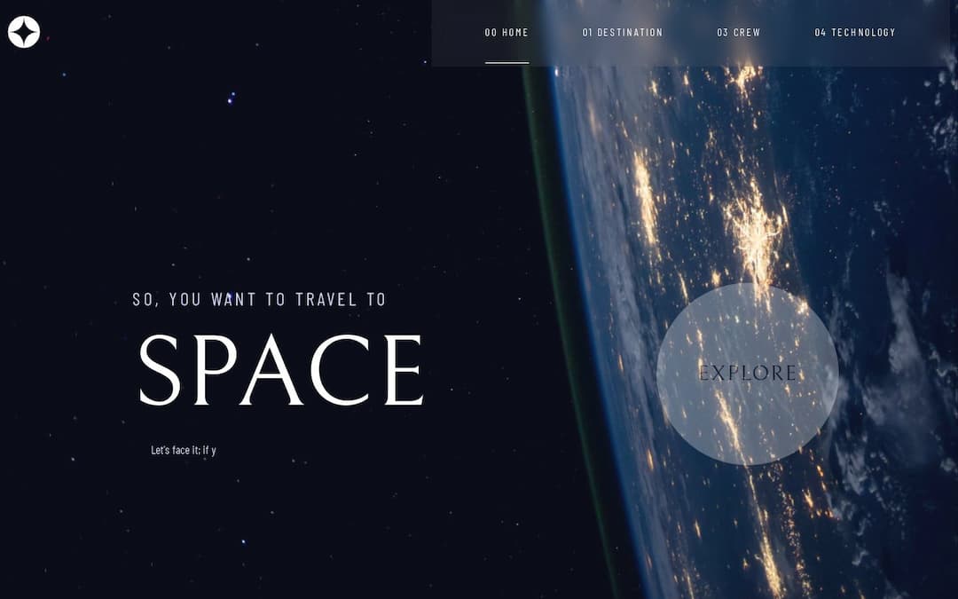 Frontend Mentor | Space Tourism Website with ReactJs, Tailwind and Framer-motion coding ...