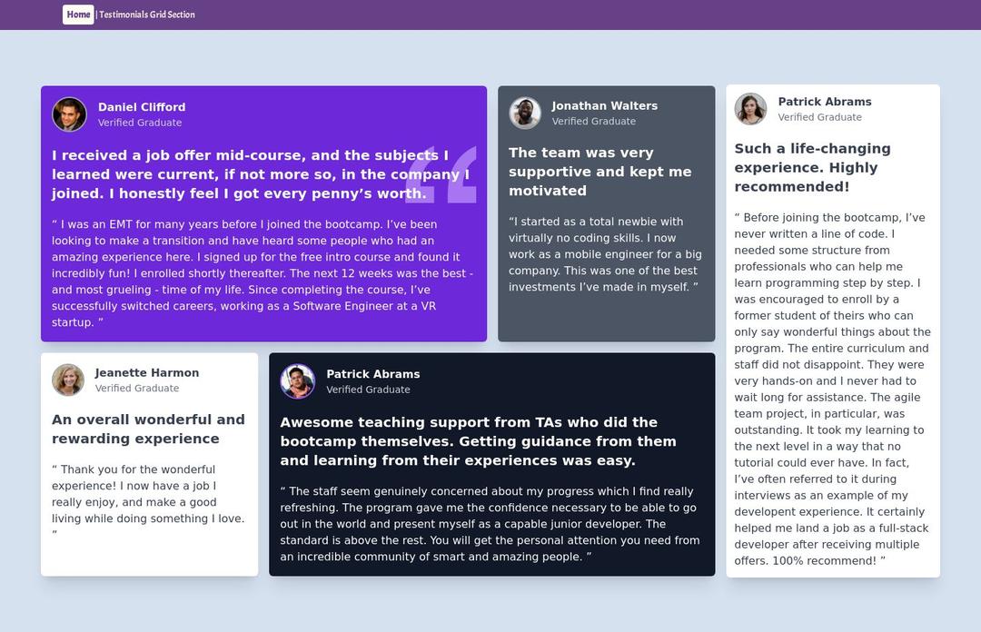 Frontend Mentor | NextJS TailwindCss coding challenge solution