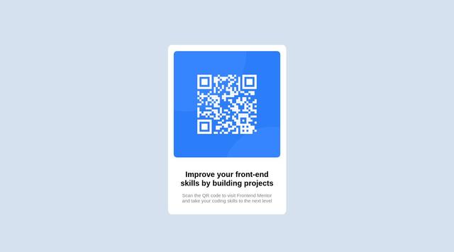 Frontend Mentor | QR code component HTML CSS coding challenge solution