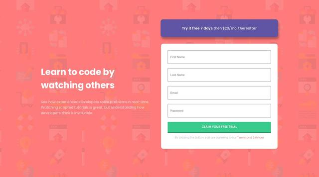 Frontend Mentor | Intro component with sign up form coding challenge solution