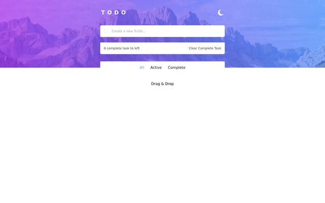 Frontend Mentor | Todolist form with ReactJs+Vite and TailwindCss+@hello-pangea/DnD coding ...