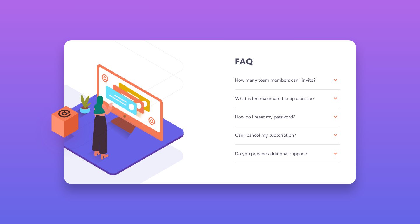 Frontend Mentor | FAQ Accordion Card coding challenge solution