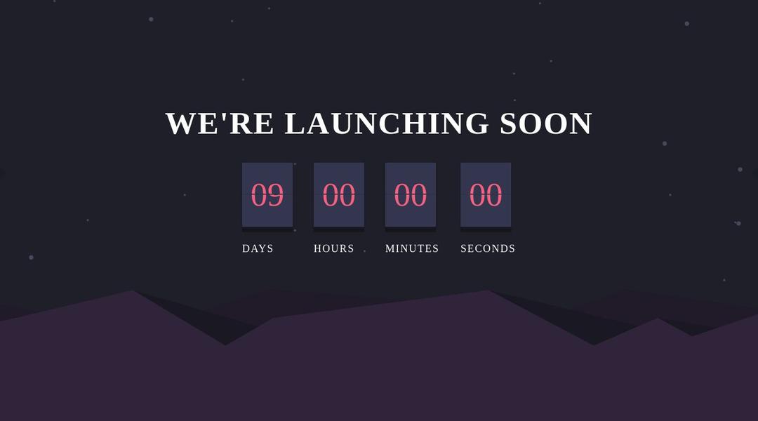 Frontend Mentor | Launch countdown timer with Html/Scss (Responsive) coding challenge solution