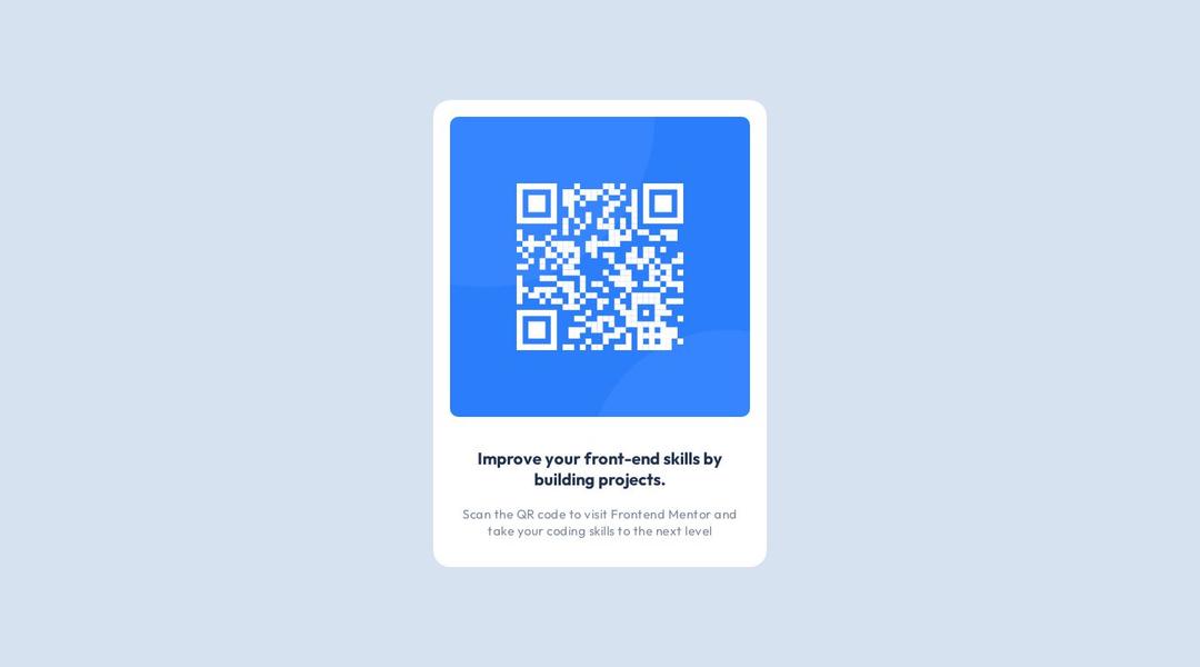Frontend Mentor | QR code component coding challenge solution