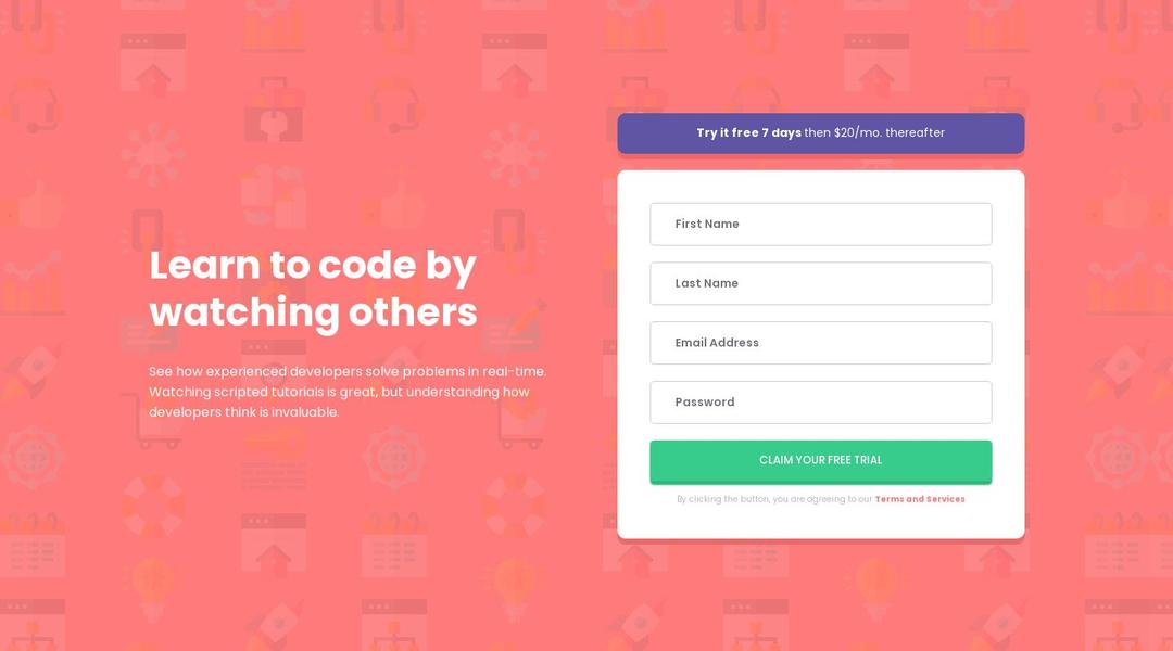 Frontend Mentor | intro component with signup form in react coding challenge solution