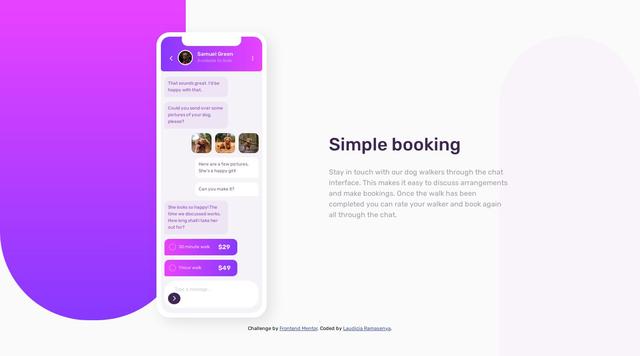 Frontend Mentor | Chat app CSS illustration using css flex coding challenge solution