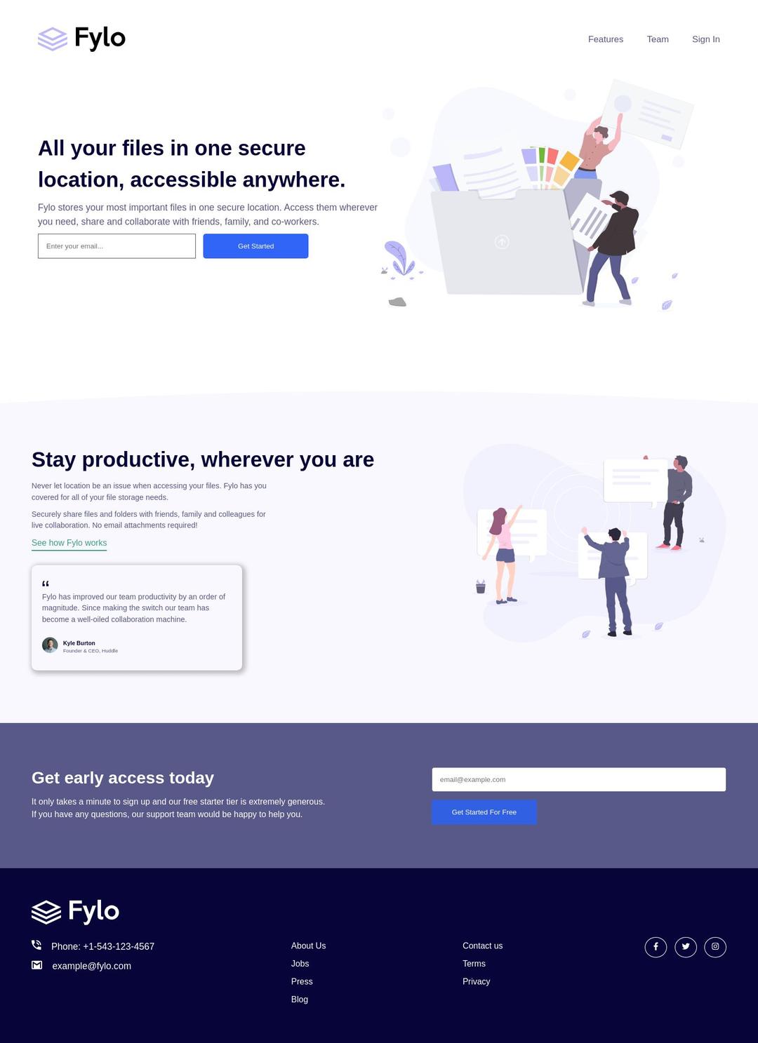 Frontend Mentor | Responsive landing page using Css flexbox and CSS grid coding challenge solution