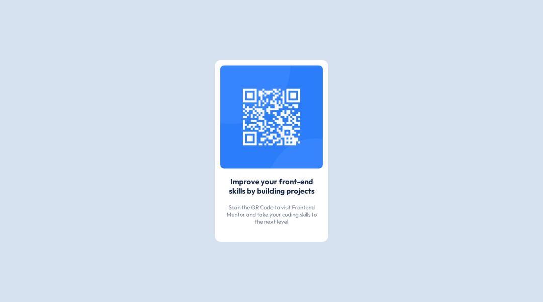 Frontend Mentor | QR Code using CSS coding challenge solution
