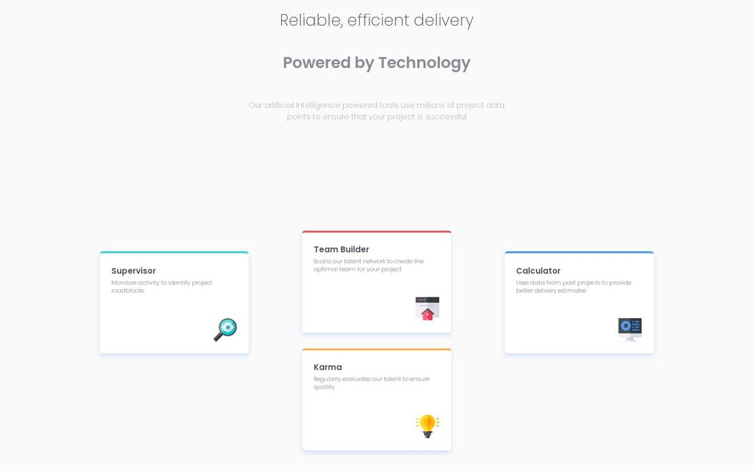 Frontend Mentor | Animated card section using framer motion coding challenge solution