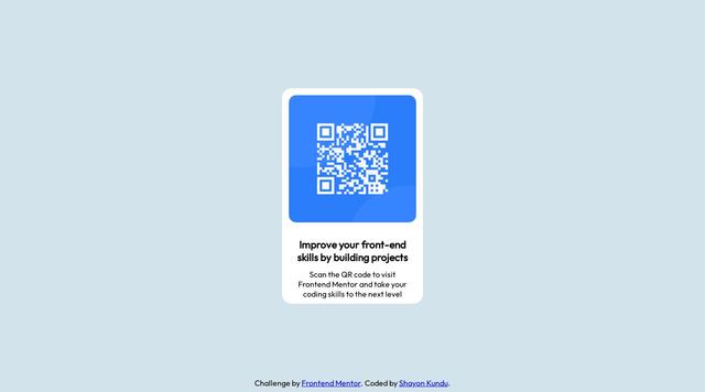 Frontend Mentor | Responsive QR code for Desktop and Mobile viewports coding challenge solution