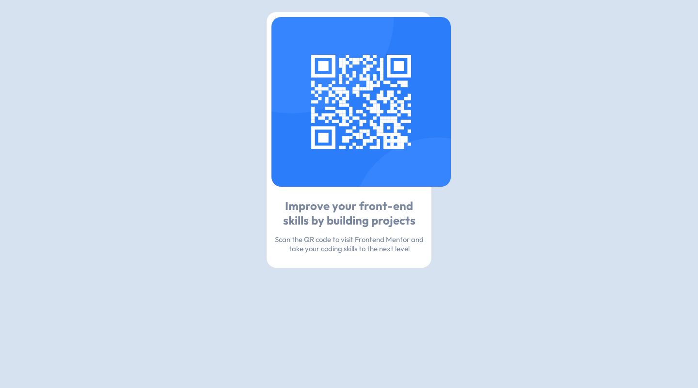 Frontend Mentor | QR code component coding challenge solution