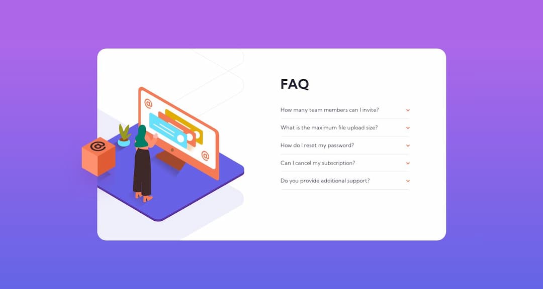 Frontend Mentor | FAQ Accordion Responsive Design using HTML CSS and JS coding challenge solution