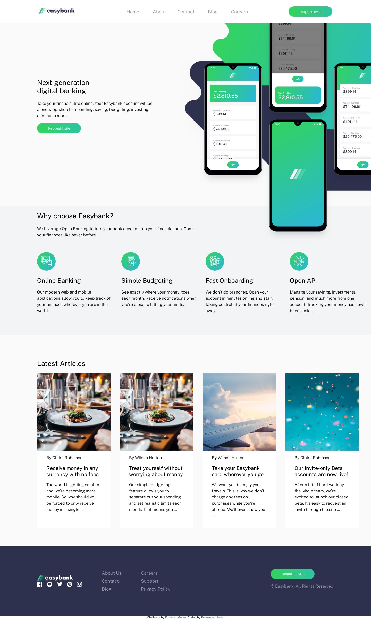 Frontend Mentor | Pure CSS and HTML5 Landing Page coding challenge solution