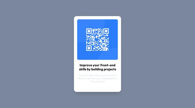Frontend Mentor | Frontend Mentor - QR code component coding challenge solution