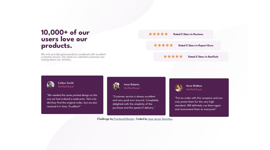 Frontend Mentor | HTML, CSS, FLEXBOX, RESPOSIVE WEB coding challenge solution