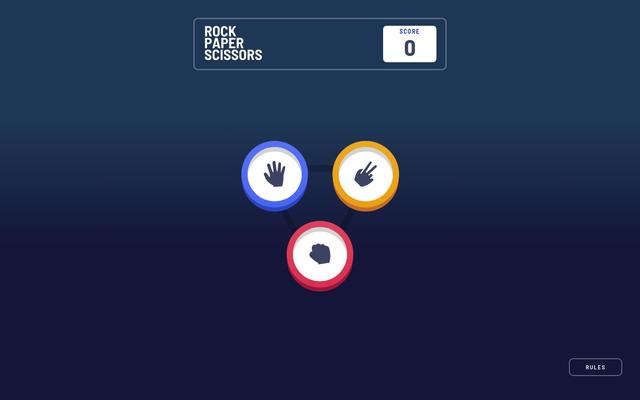 Frontend Mentor | Rock Paper Scissors with HTML, CSS and JS coding challenge solution