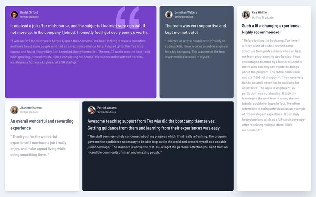 Frontend Mentor | React.js Tailwind CSS Grid coding challenge solution