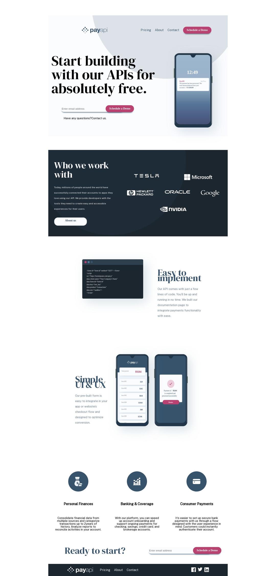 Frontend Mentor | payapi-multipage website react.js using next.js coding challenge solution