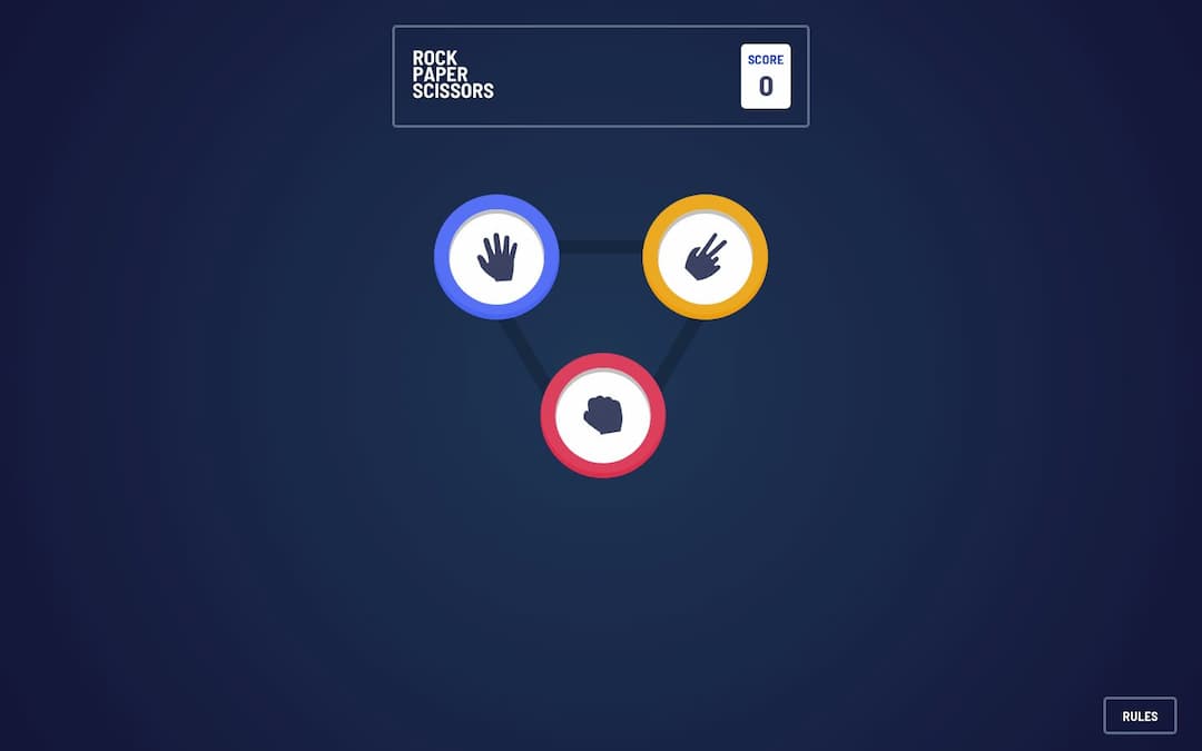 Frontend Mentor | Rock paper scissors game with ReactJS & Vite coding challenge solution