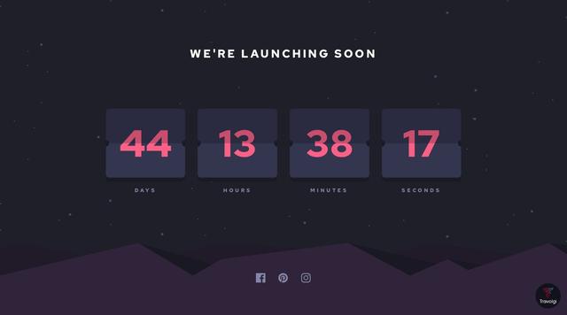 Frontend Mentor | React solution for Launch countdown timer coding challenge solution