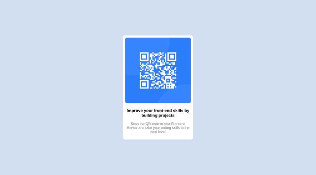 Frontend Mentor | Basic QR Component using HTML & CSS coding challenge solution