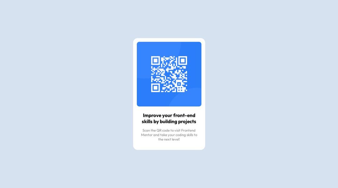 Frontend Mentor | QR Code coding challenge solution