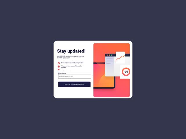 Frontend Mentor Built Interactive Newsletter Using Html Css Javascript Coding Challenge Solution