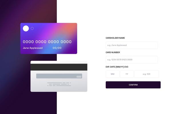 Frontend Mentor | Responsive details card form using tailwind css coding challenge solution