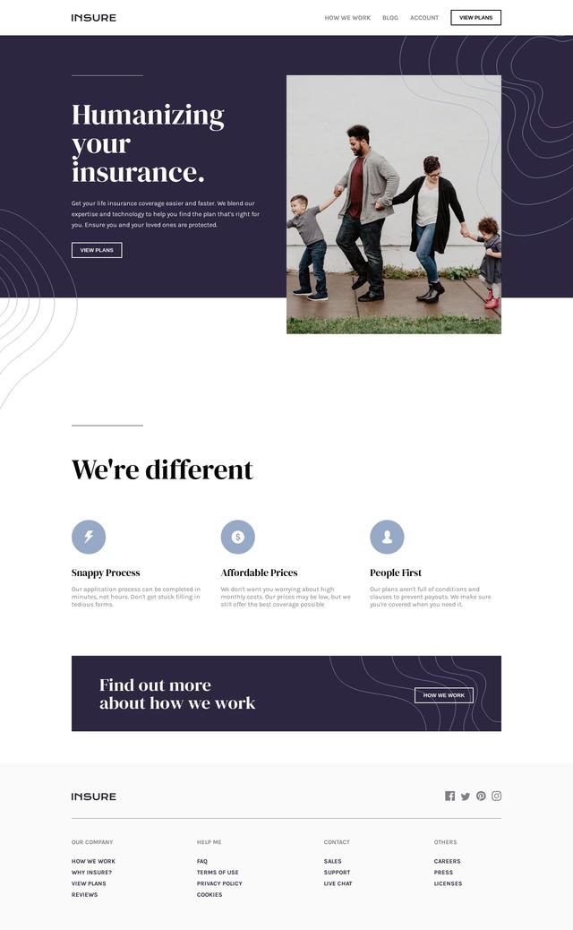 Frontend Mentor | Insure Landing Page coding challenge solution