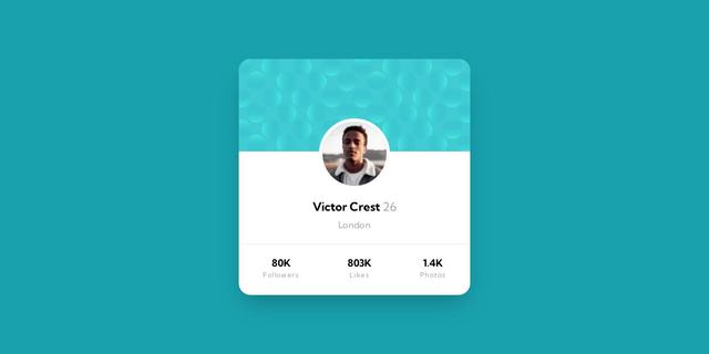 Frontend Mentor Modern Profile Card Component With React And Tailwind