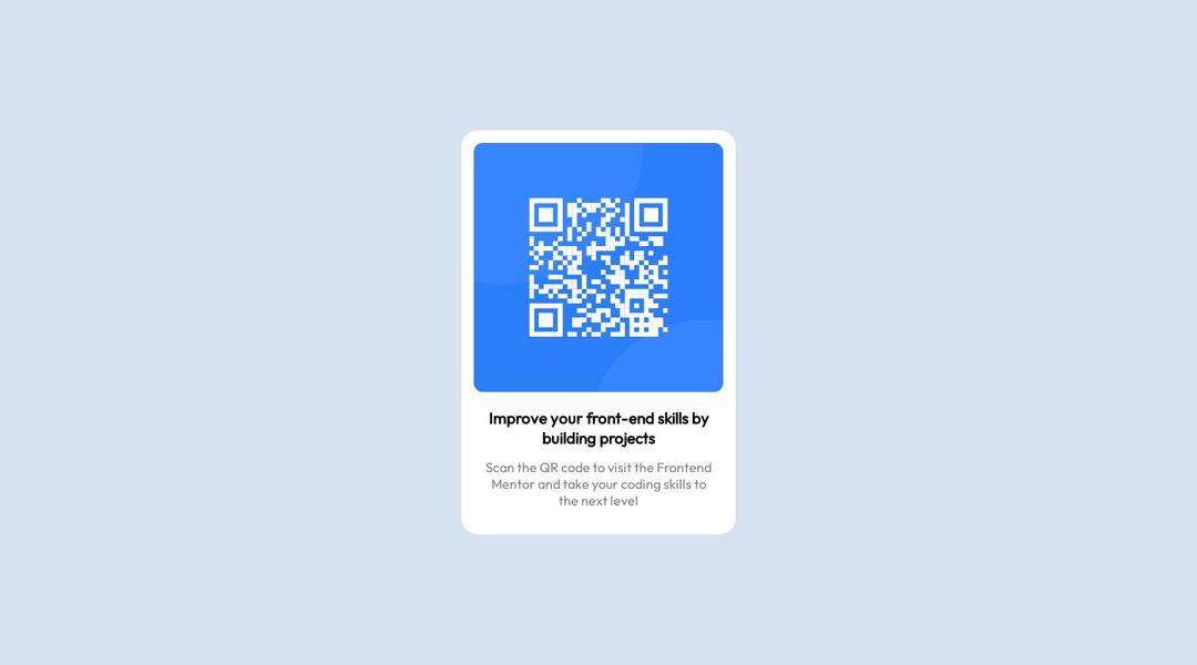Frontend Mentor | QR Code page using basic CSS and Flexbox coding challenge solution