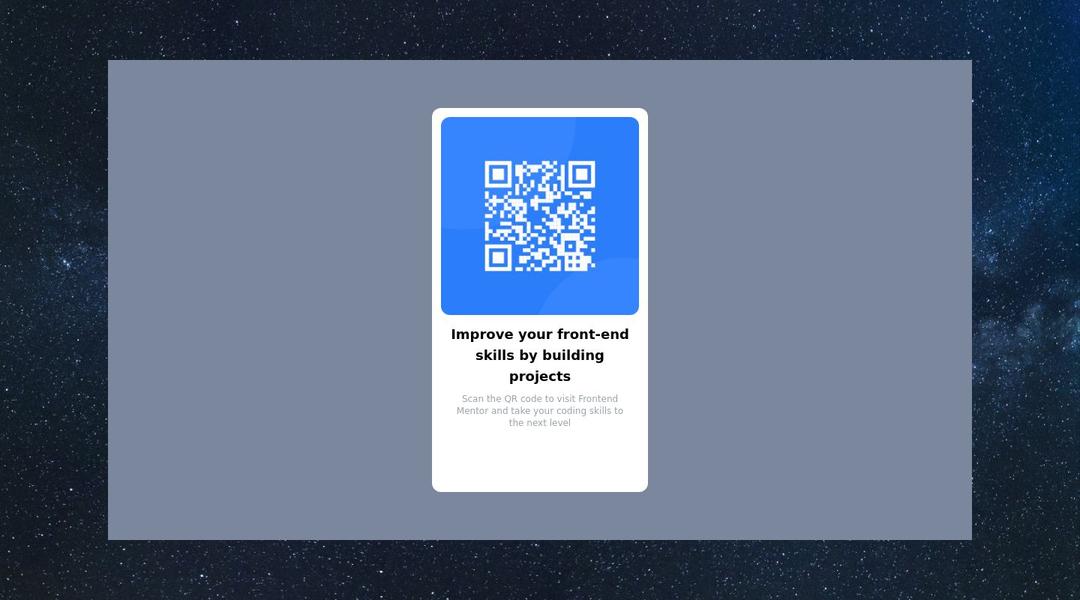 Frontend Mentor | QR Code component using React and Tailwind-css coding challenge solution