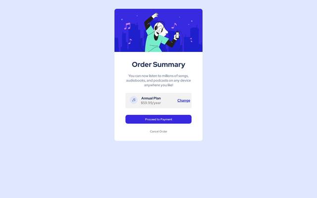 Frontend Mentor | Componente de resumo da ordem html css coding challenge solution