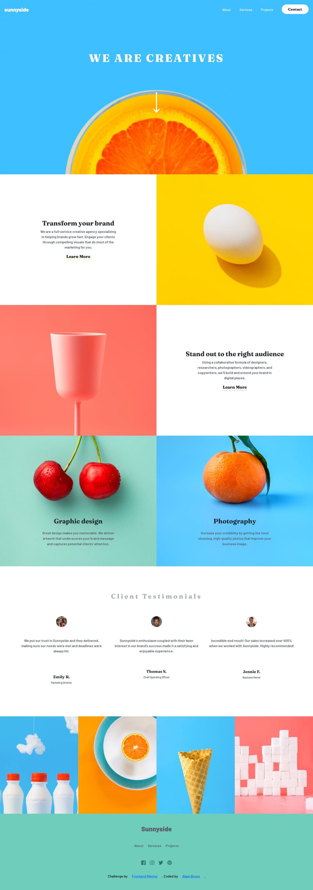 Frontend Mentor | Responsive landing page using css flexbox, grid and bootstrap coding challenge ...