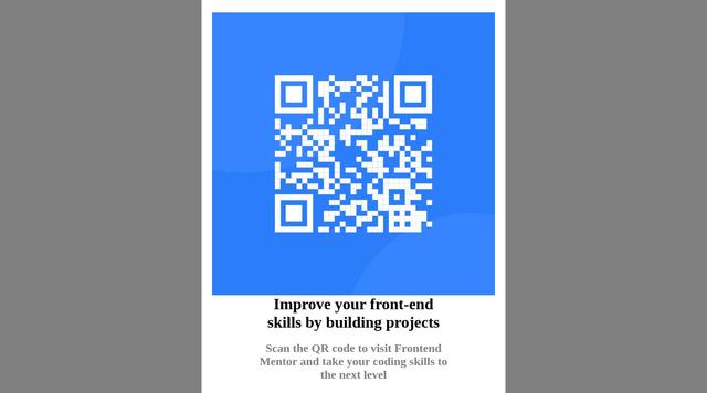 Frontend Mentor | QR code challenge coding challenge solution