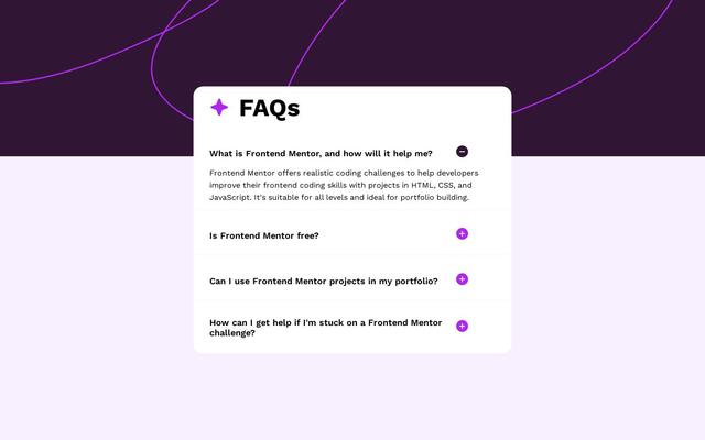 Frontend Mentor Responsive Accordian Using Html And Css Coding