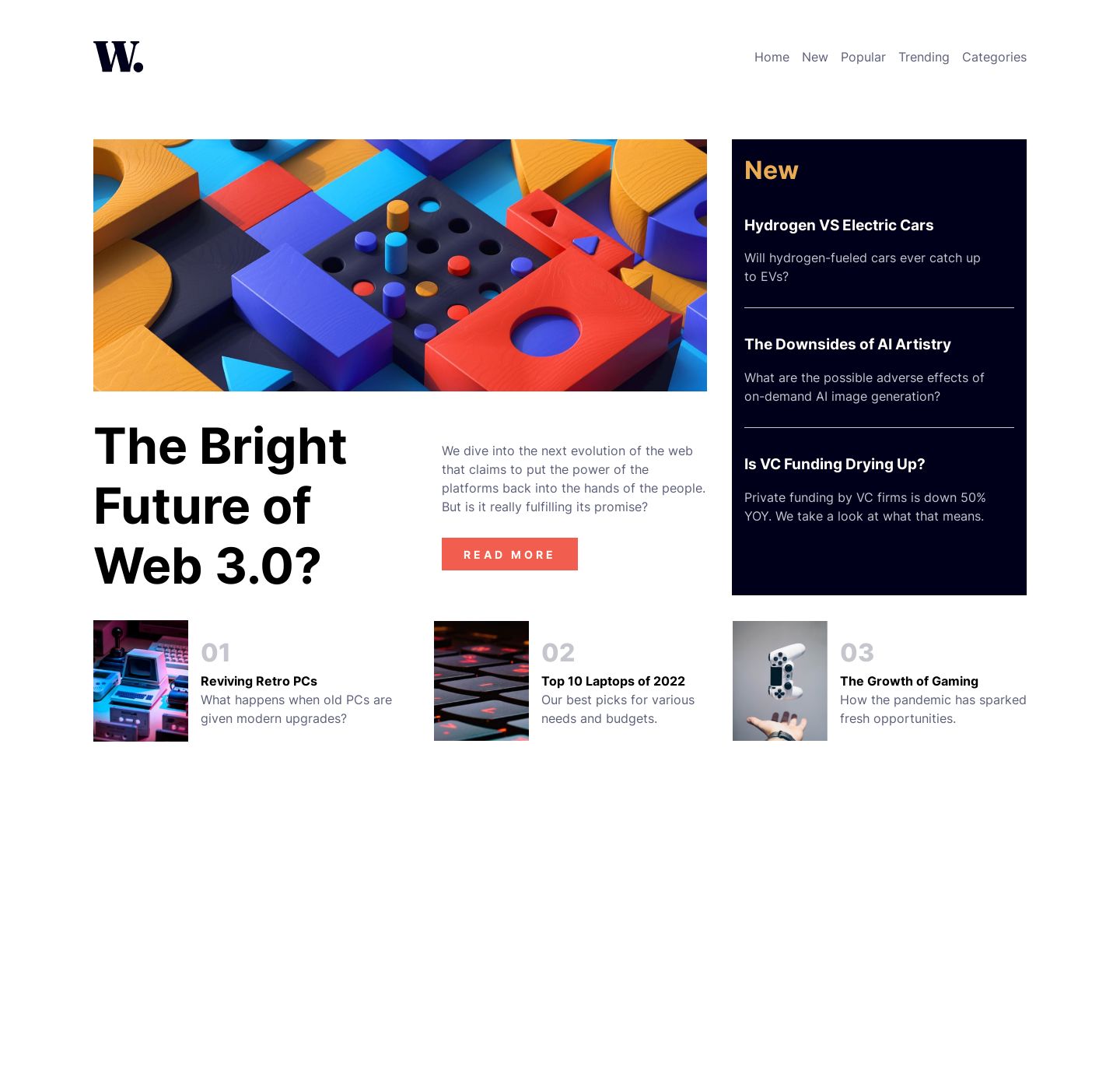 Frontend Mentor | news-homepage-main coding challenge solution