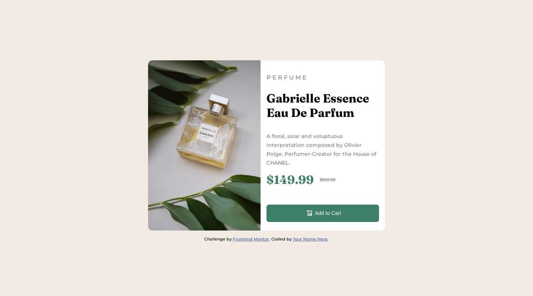 Frontend Mentor | Product preview card using HTML, CSS coding challenge solution