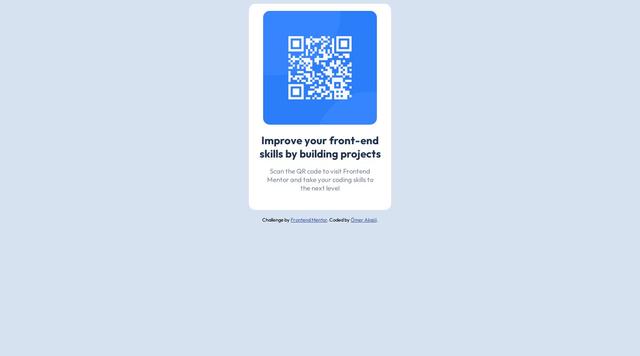 Frontend Mentor | QR Card using basic CSS and HTML coding challenge solution
