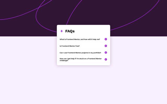Frontend Mentor | faq-accordion using css and js coding challenge solution
