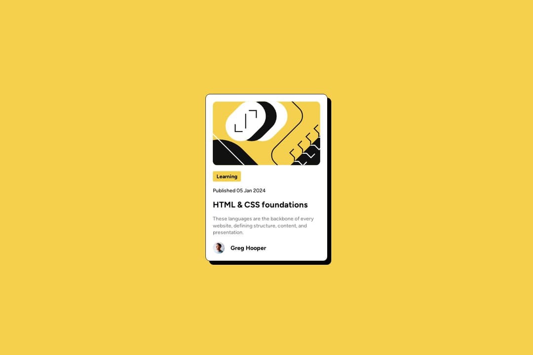 Frontend Mentor | preview card using CSS Grid coding challenge solution