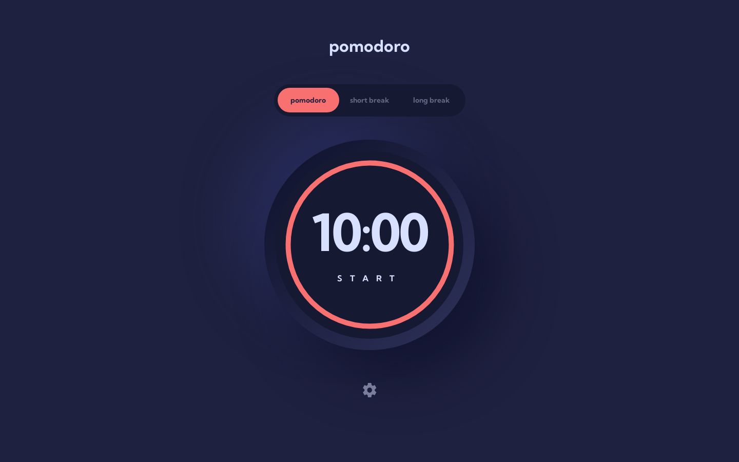 Frontend Mentor | Pomodoro app with React and redux coding challenge solution