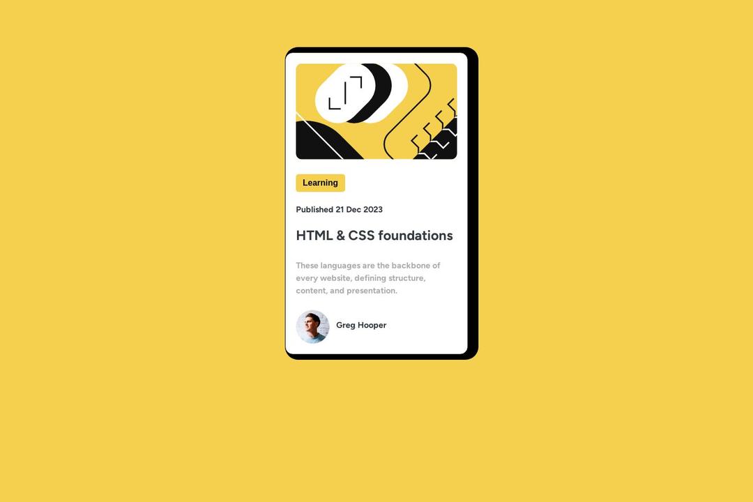 Frontend Mentor | CSS Flex, Box shadow coding challenge solution