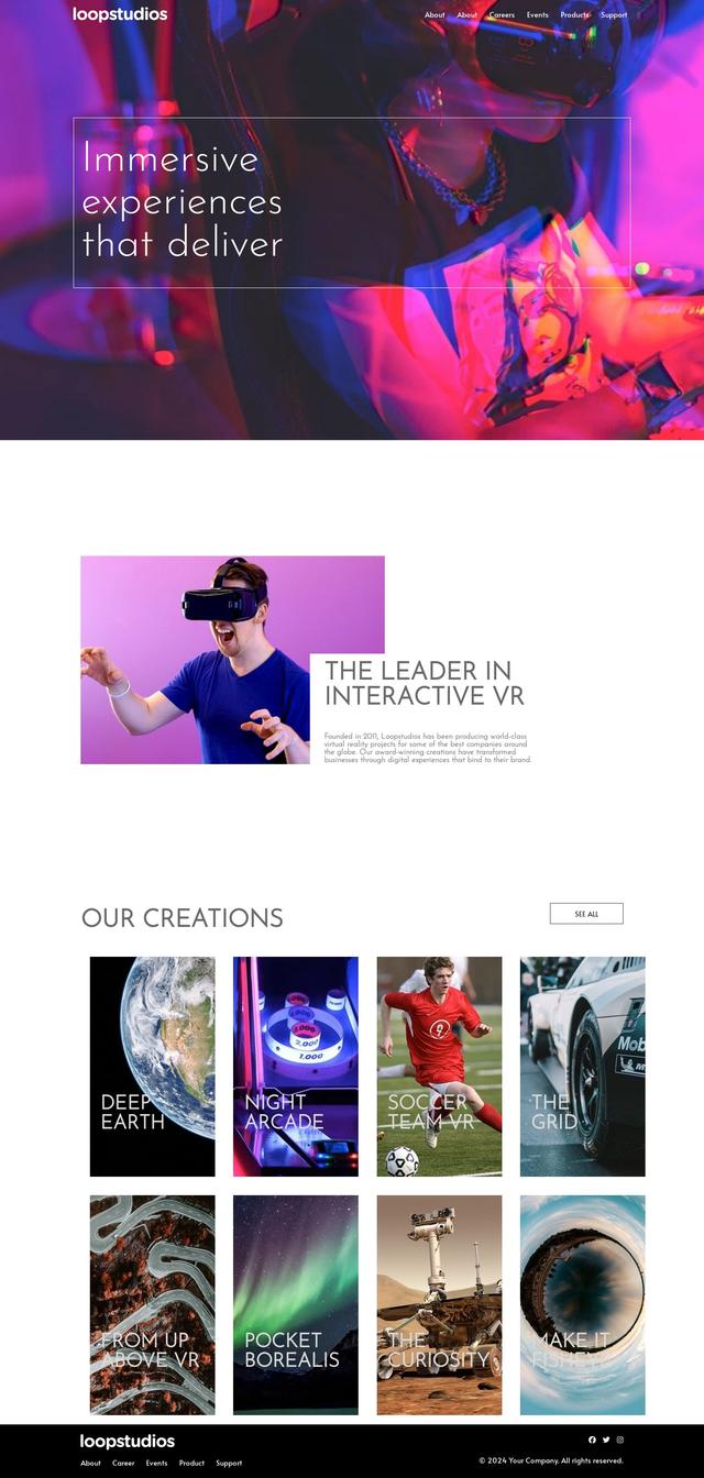 Frontend Mentor | Loop Studio Responsive Landing Page HTML CSS BOOTSTRAP JS coding challenge ...