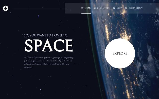 Frontend Mentor | Space tourism multi-page website coding challenge ...