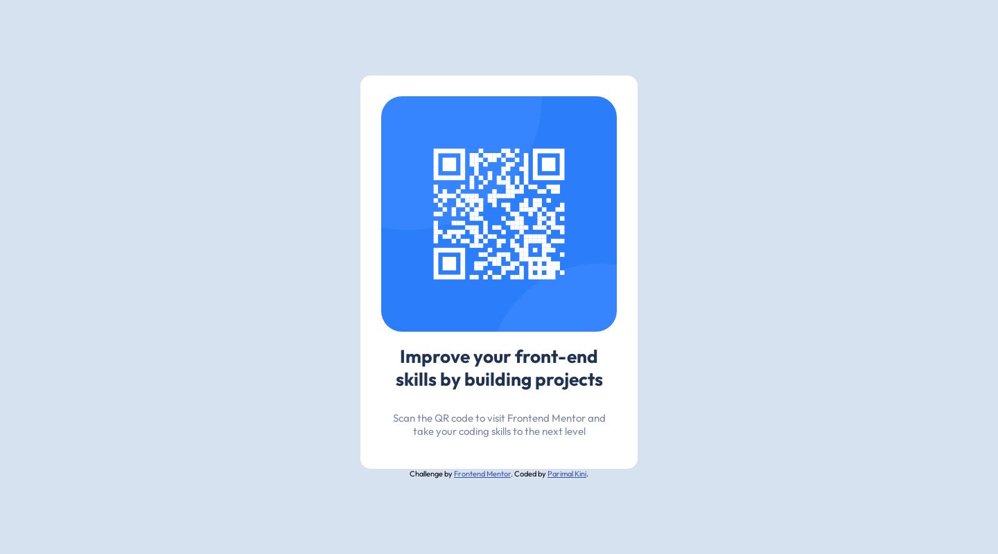 Frontend Mentor | QR code component coding challenge solution