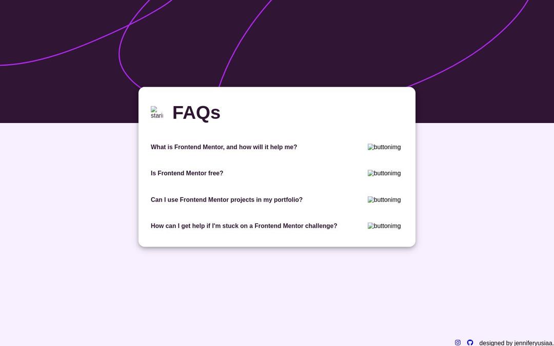 Frontend Mentor | FAQ accordion (react.js framework) coding challenge solution
