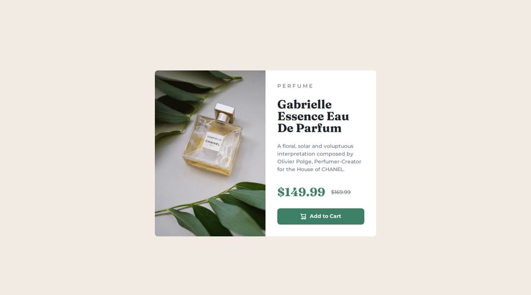 Frontend Mentor | Responsive Product Preview Card using Grid and Flexbox coding challenge solution